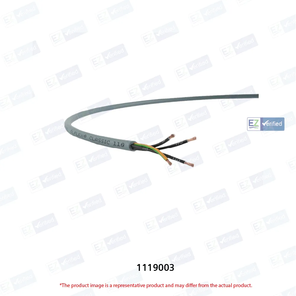 LAPP Olflex Classic 110 1119003 Copper Flexible Cable, 3 Core, 0.5 Sq ...