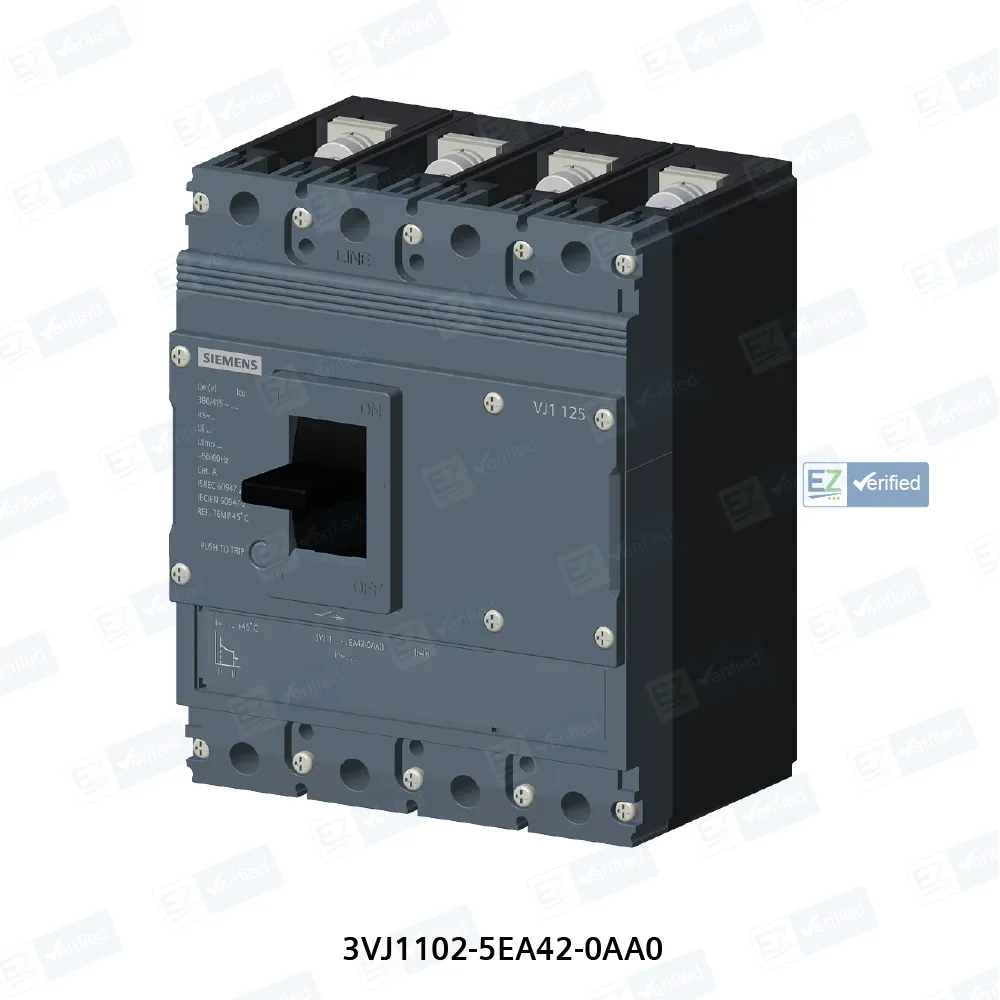 Siemens 3VJ MCCB 20 A, 4 Pole, 36 kA, Fixed Overload & Fixed Short ...