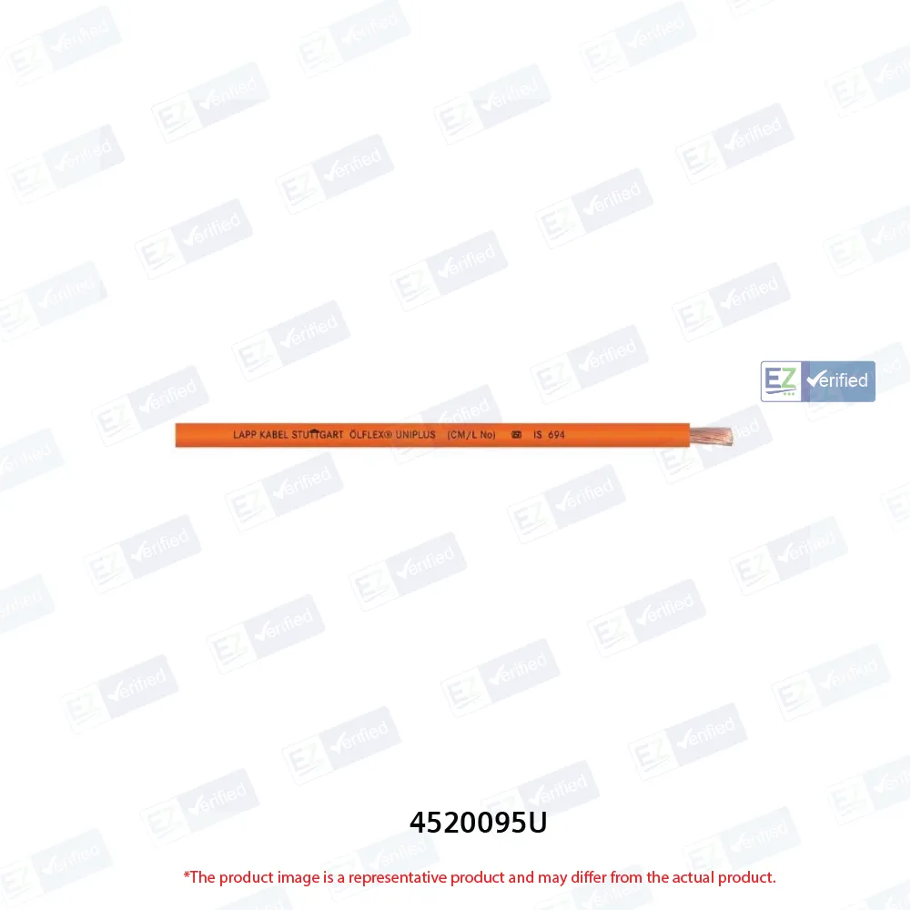 LAPP Olflex Uniplus FR 4520095U Single Core Cable, 10 Sq Mm, Orange