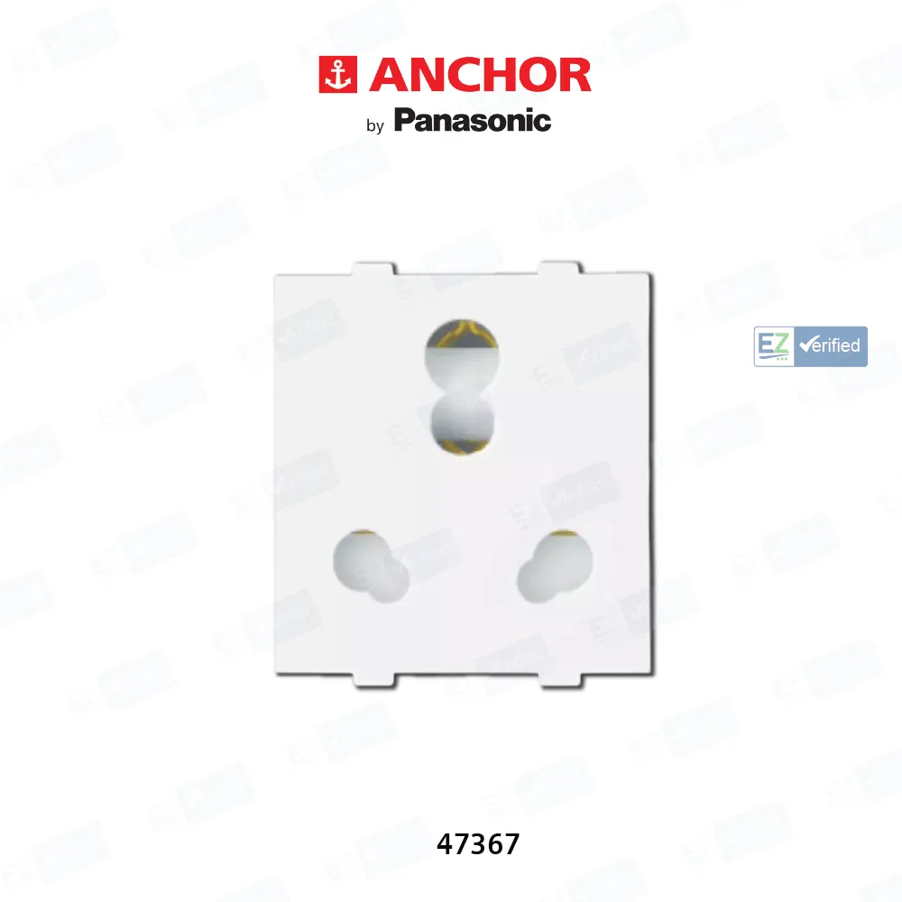 Buy Anchor Rider 16 Amp 3 Pin Socket Online at Best Price