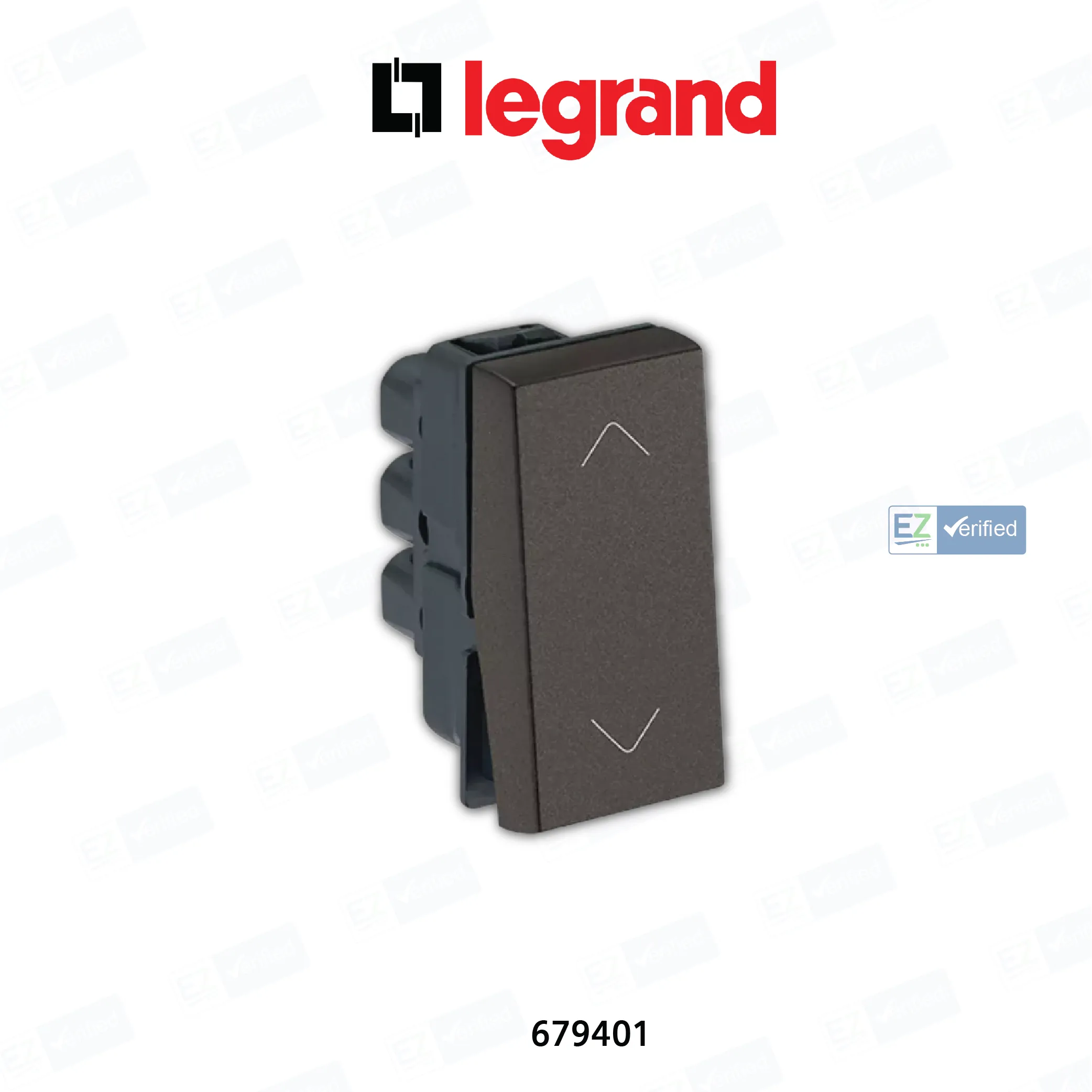 Legrand Myrius Next Gen Charcoal Grey Switch 6 A, 1 Module, 2 Way
