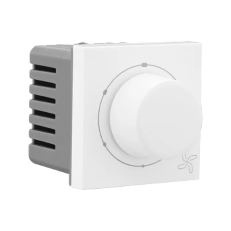 Legrand Allzy White Fan Regulator 100 W, 2 Module, 360 Degree