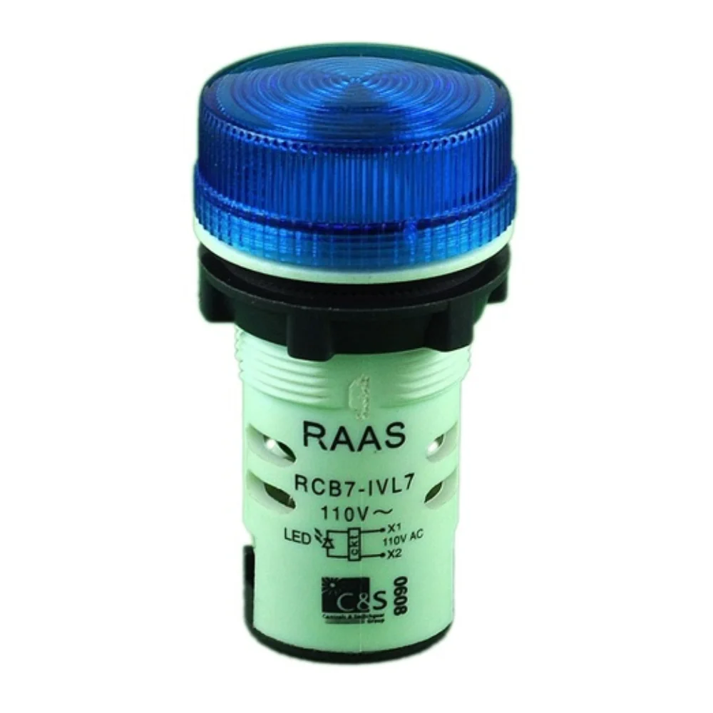 Buy C S Electric RCB7-IVL76220VDC 220V DC Blue Pilot Lamp Online