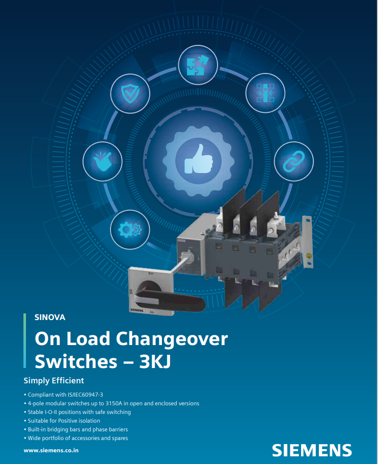Download Siemens Sinova 3KJ ON Load Changeover Switches Catalogue PDF ...