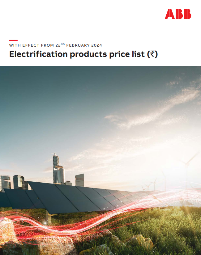 ABB Switchgear, Controlgear & Accessories Price List PDF Download |Eleczo