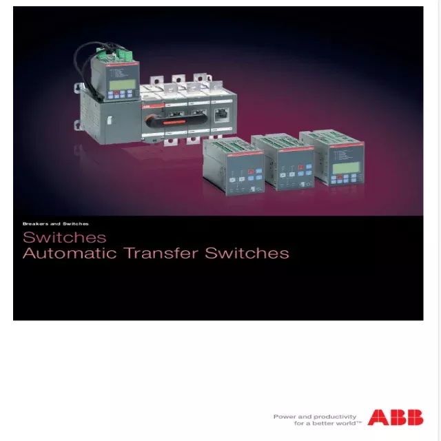 Download ABB Automatic Transfer Switch Catalogue PDF |Eleczo.com
