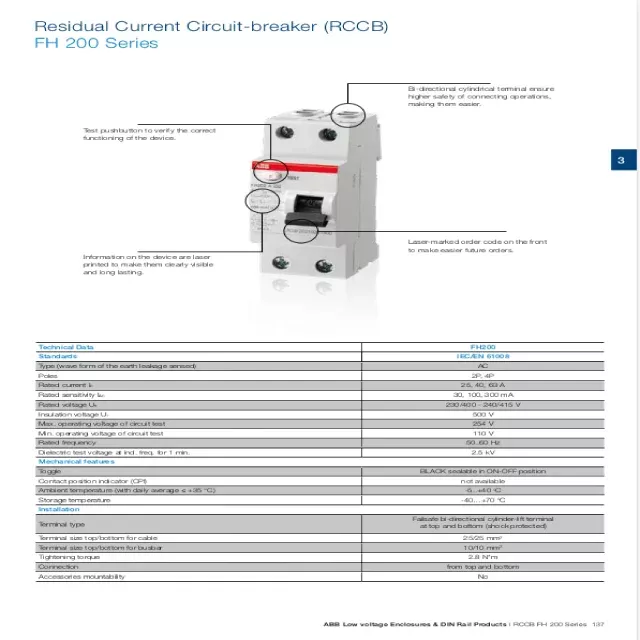 Download ABB RCCB Catalogue PDF |Eleczo.com