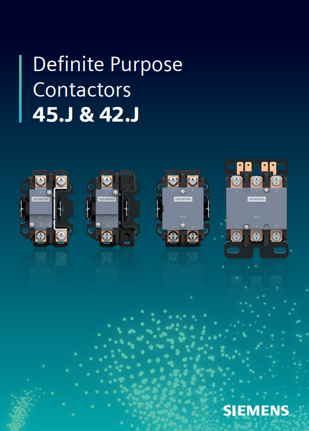Siemens Definite Purpose Contactors Data Sheet