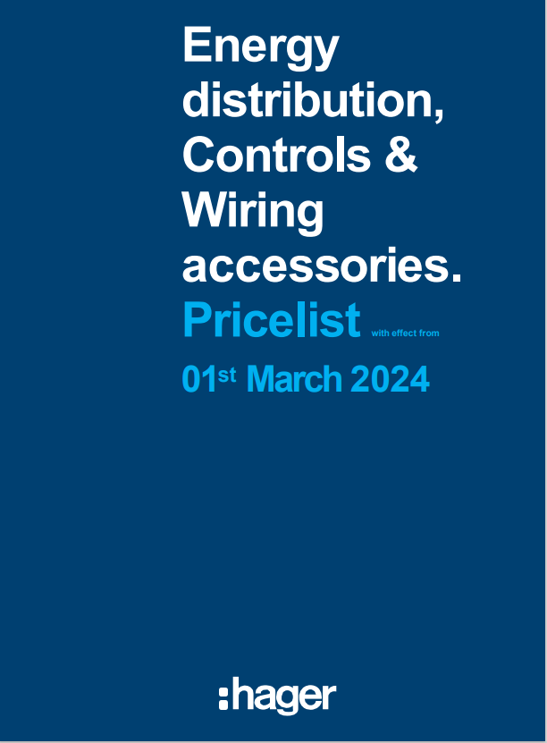Hager Switchgear, Electric Switches, Sockets Price List PDF Download ...