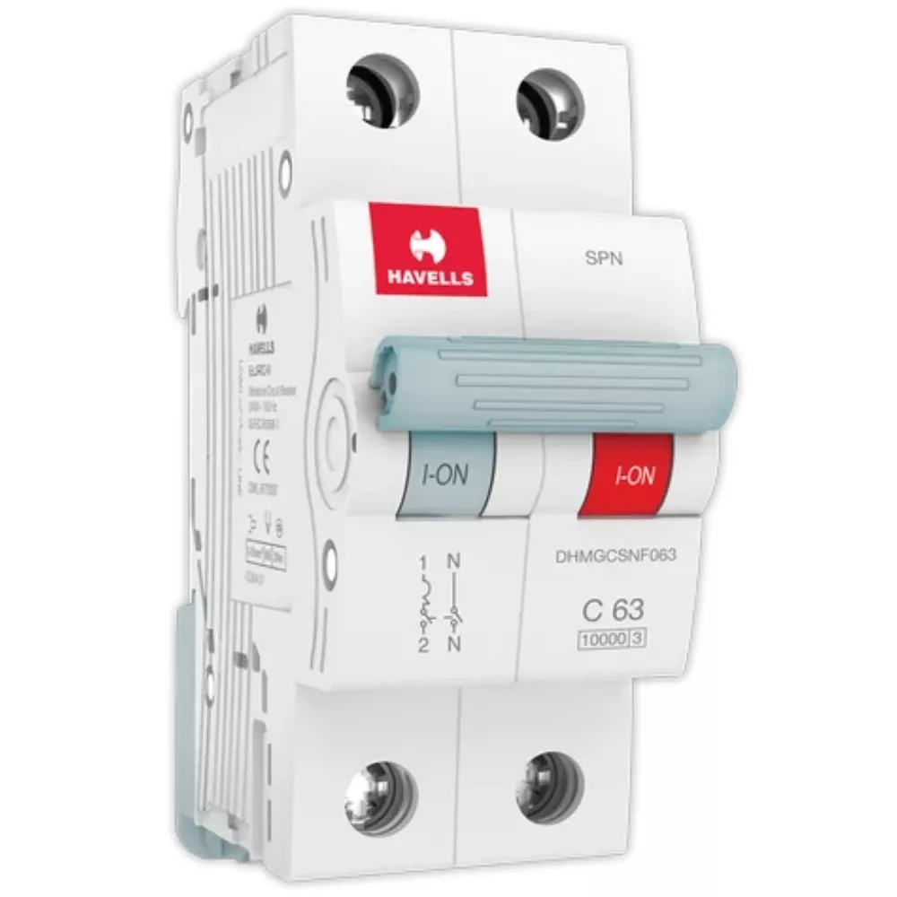 Buy Havells Euro II DHMGBSPF006 6 Amp 1 Pole MCB Online at Best Price