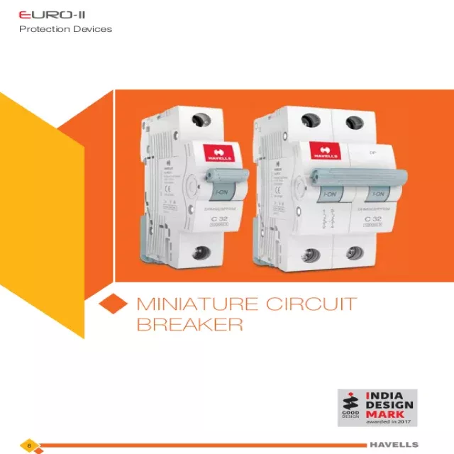 Download Havells Euro II MCB Catalogue PDF |Eleczo.com