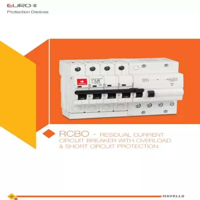Download Havells Euro II RCBO Catalogue PDF |Eleczo.com