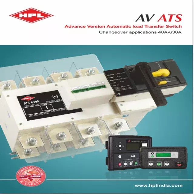 Download HPL Automatic Transfer Switch Catalogue PDF |Eleczo.com