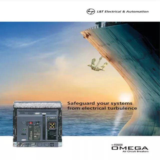 Download L&T Switchgear OMEGA ACB Catalogue PDF |Eleczo.com