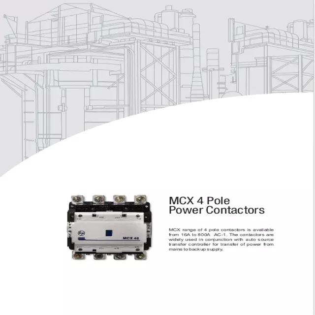Download L&T Switchgear Power Contactor Catalogue PDF |Eleczo.com