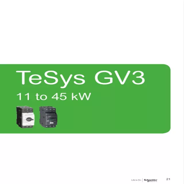 Download Schneider Electric TeSys MPCB Catalogue PDF |Eleczo.com