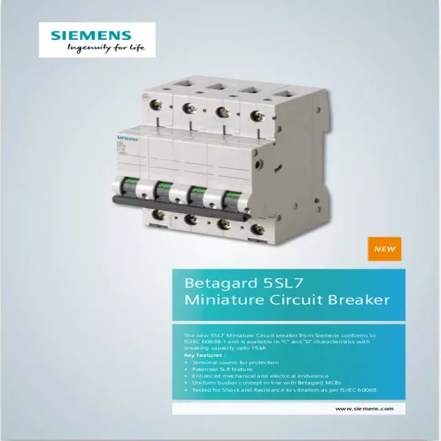 Download Siemens Betagard MCB Switch Catalogue PDF |Eleczo.com