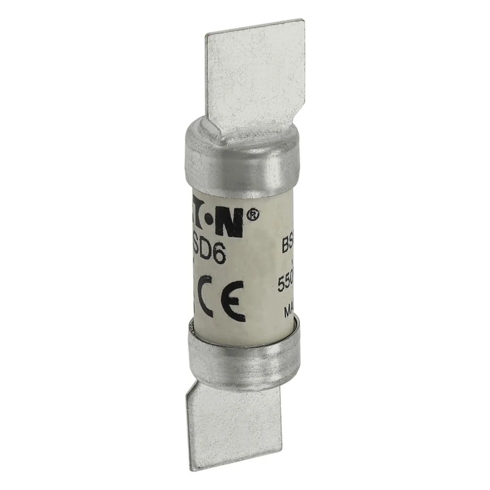Eaton Bussmann NSD6 HRC Fuse, 6 Amp, 550 VAC, 80 kA, F1 Size, Clip On Tag