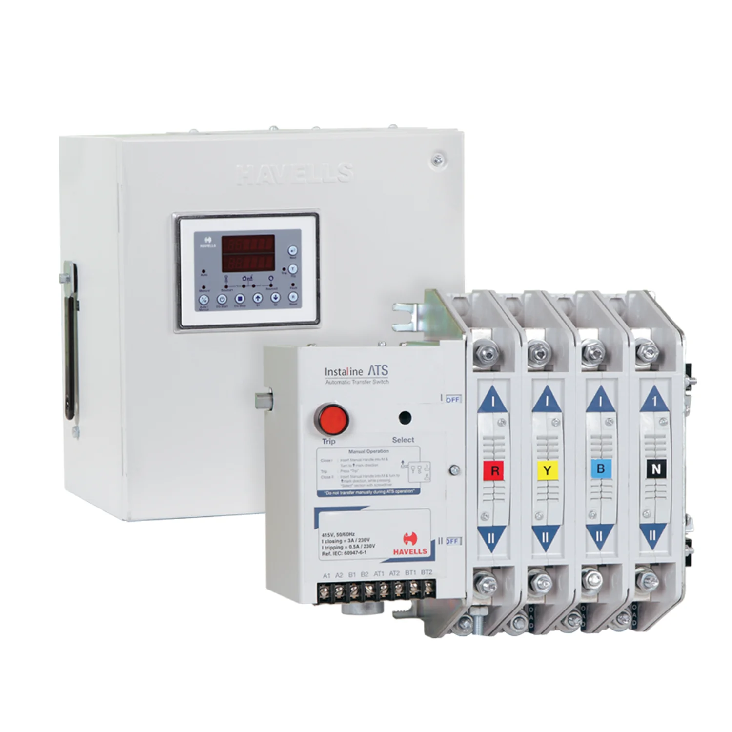 Buy Havells Instaprime IHRFBAO100 100 Amp 4 Pole ATS Switch at Online