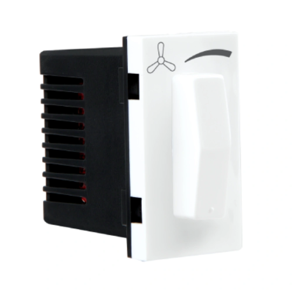 Havells Crabtree Athena 1 Module White Fan Regulator, 4 Step
