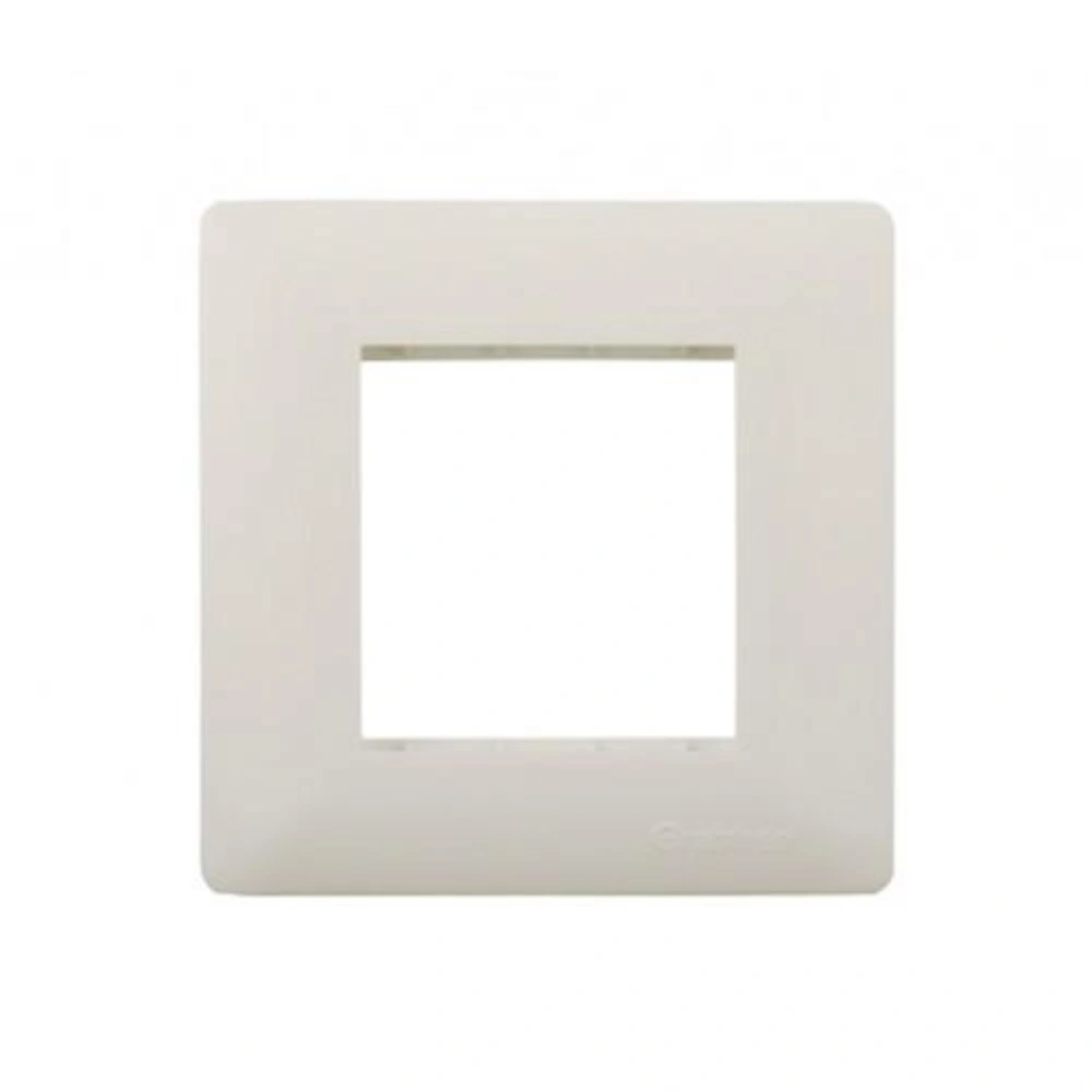 Havells Crabtree Athena 2 Module Glass Snow White Modular Outer Cover Plate