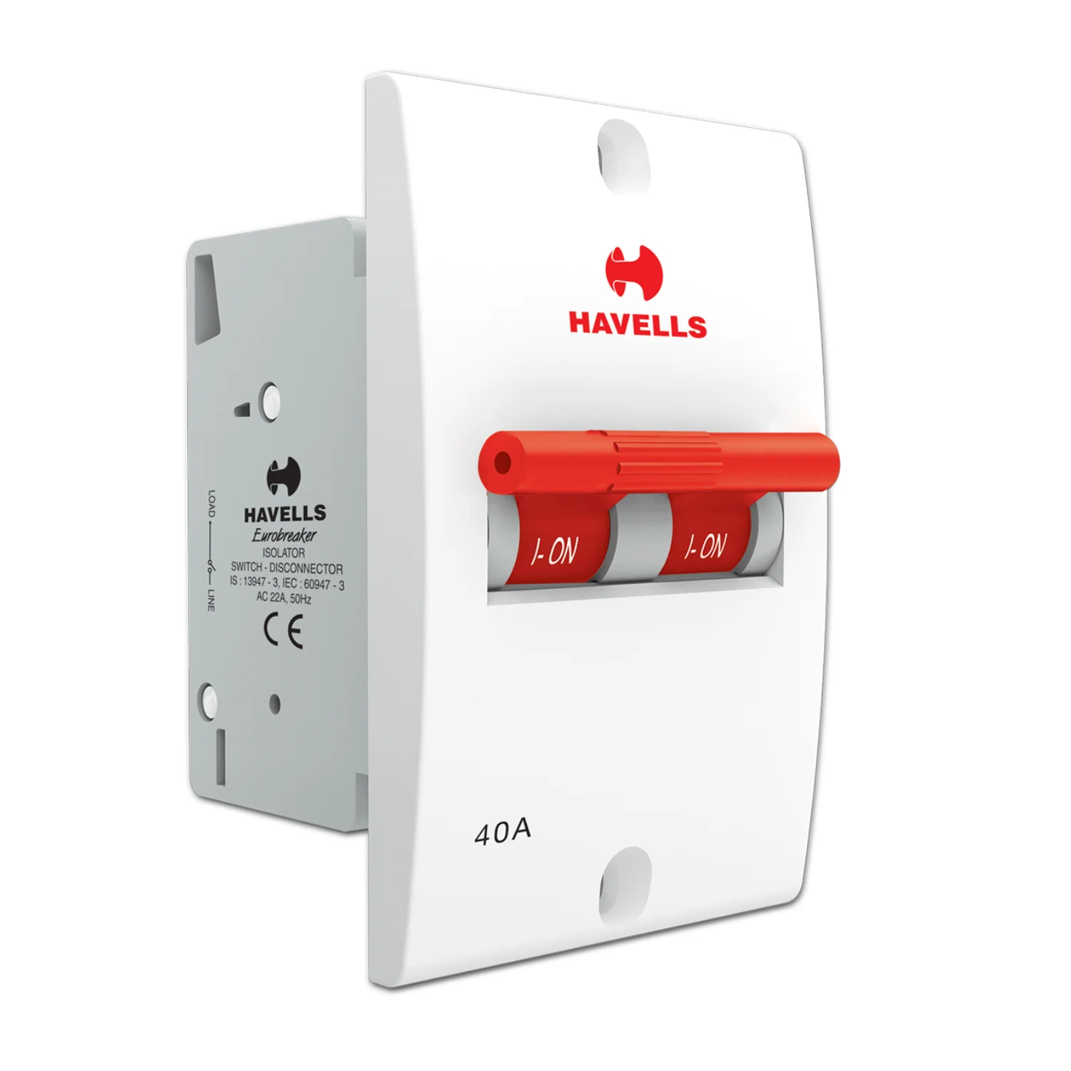Buy Havells Euro II DHMNIDPX040 40 Amp 2 Pole MCB Online |Eleczo.com