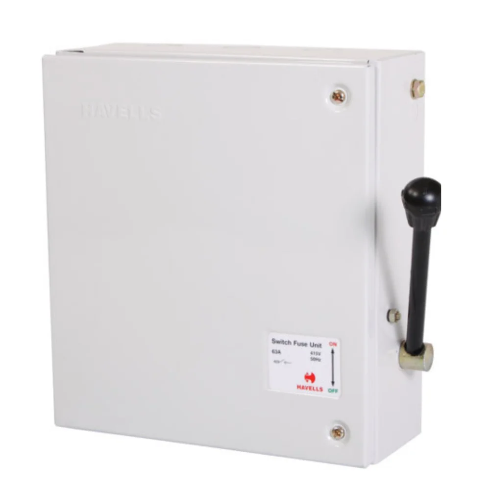 Havells Switch Fuse Unit 100 A, 3 Pole+N, SS Enclosure, 415V AC