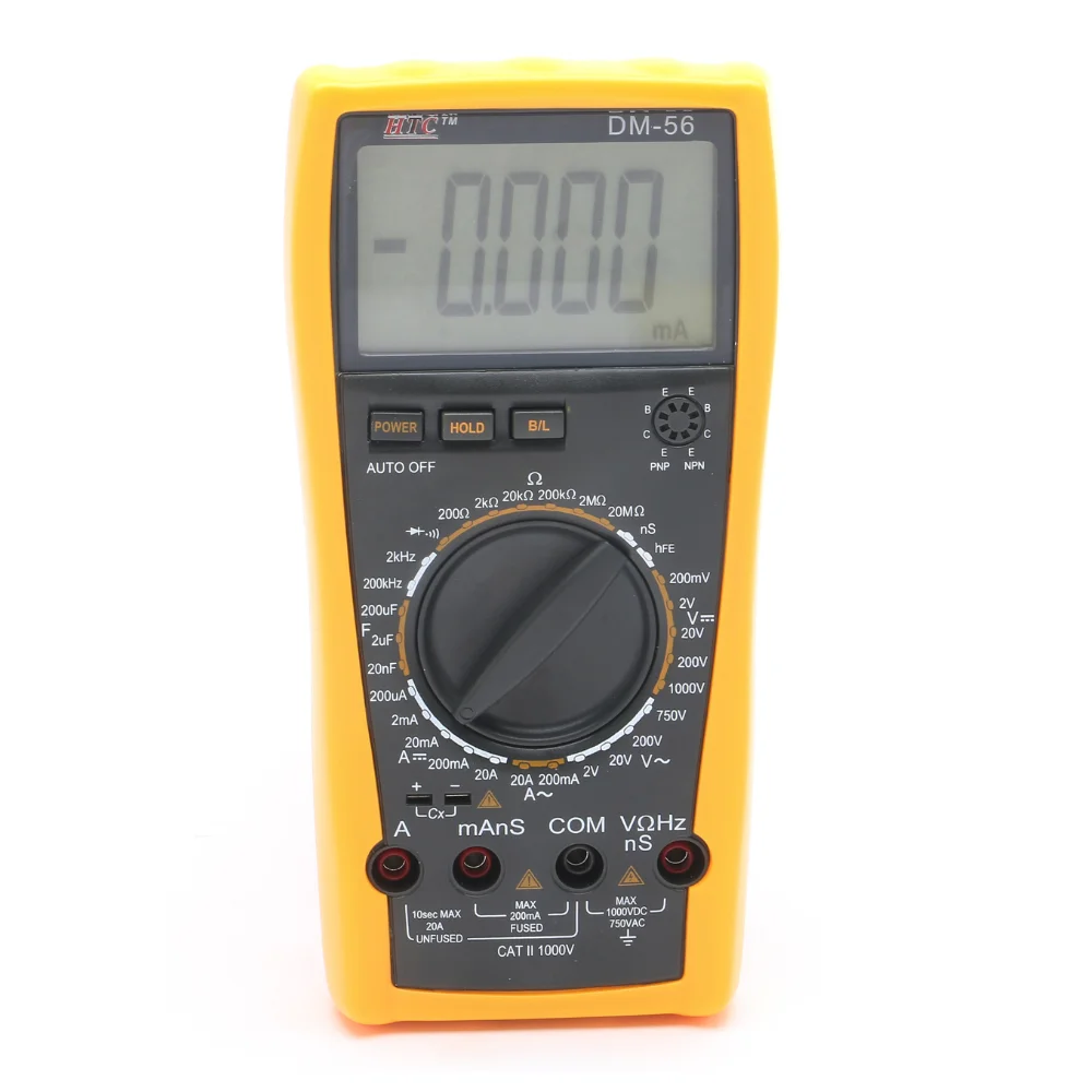 Buy HTC DM-56 750 V AC 1000 V DC 20A AC/DC Digital Multimeter with ...