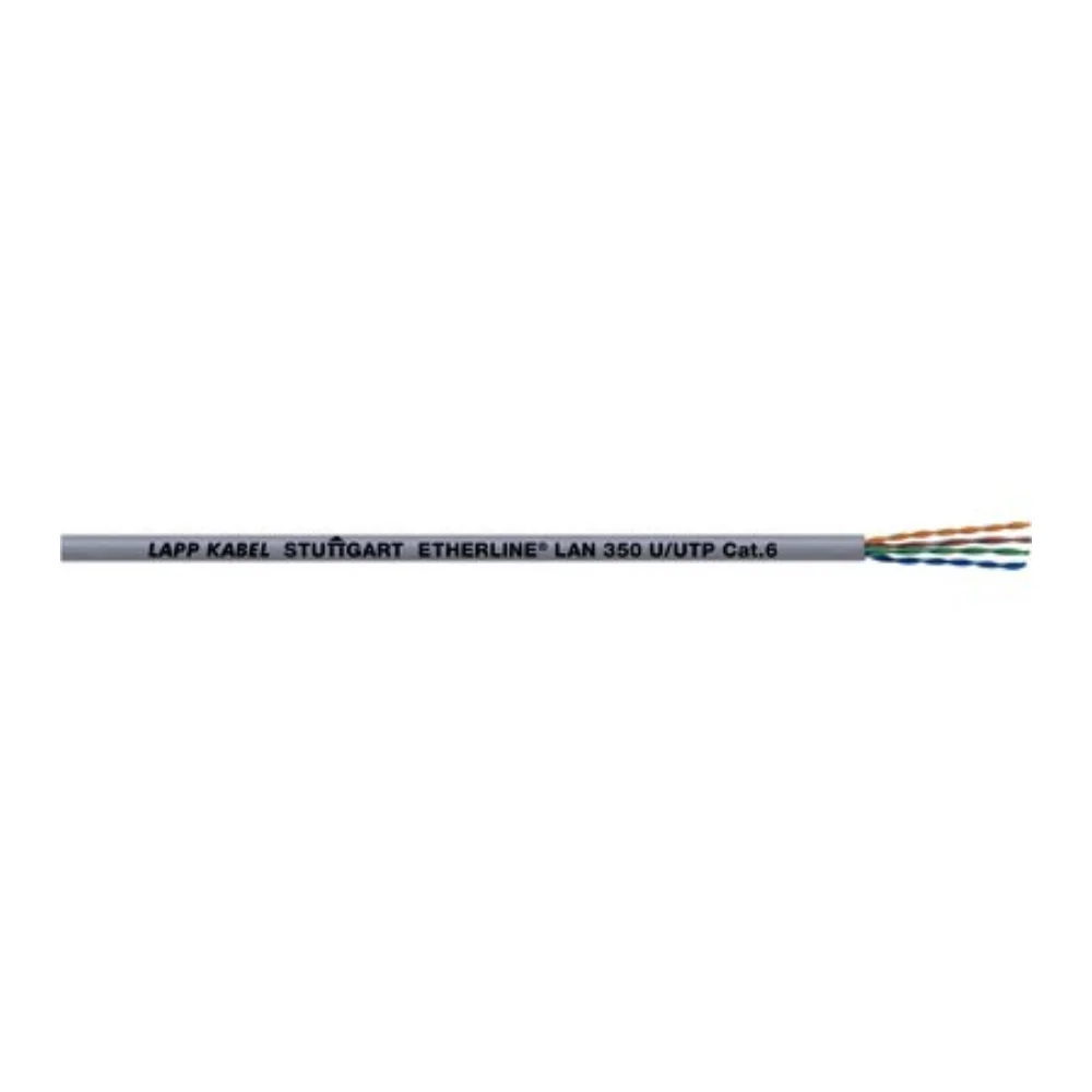 LAPP Etherline LAN 350 Cat.6 2170955 Ethernet Cable, 24 AWG, 4 Pair