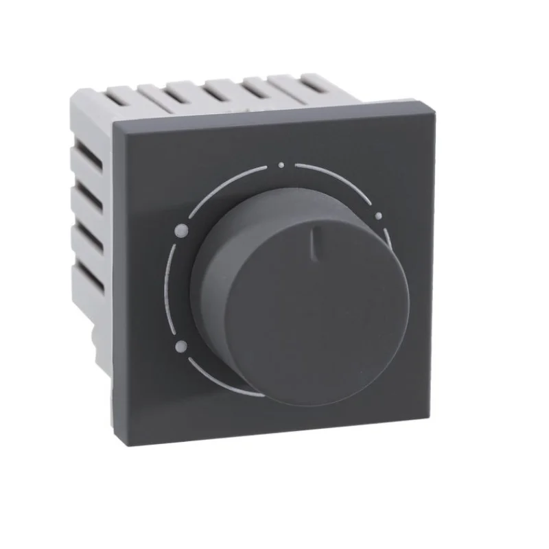 Legrand Lyncus Chic Grey Fan Regulator 100 W, 2 Module, 360 Degree