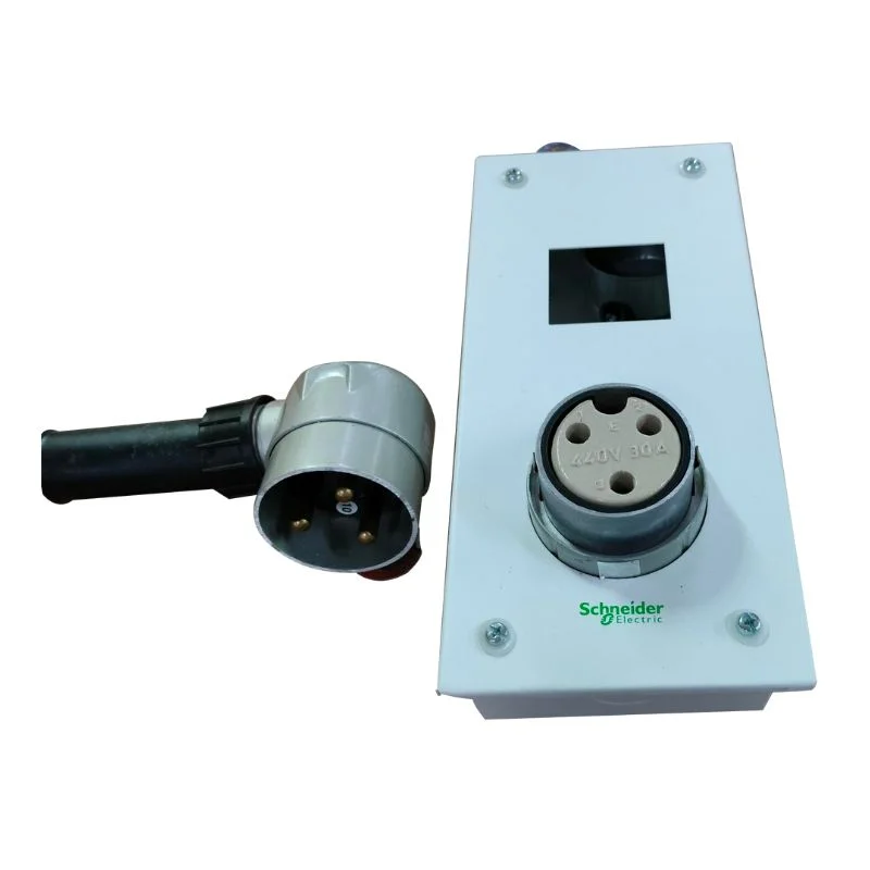 Schneider Electric Plug & Socket Box (With P&S) 30 A, 3 Pole