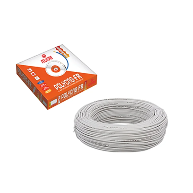Buy Polycab 1.5 Sq Mm Single Core PVC FR White Flexible Cable Online
