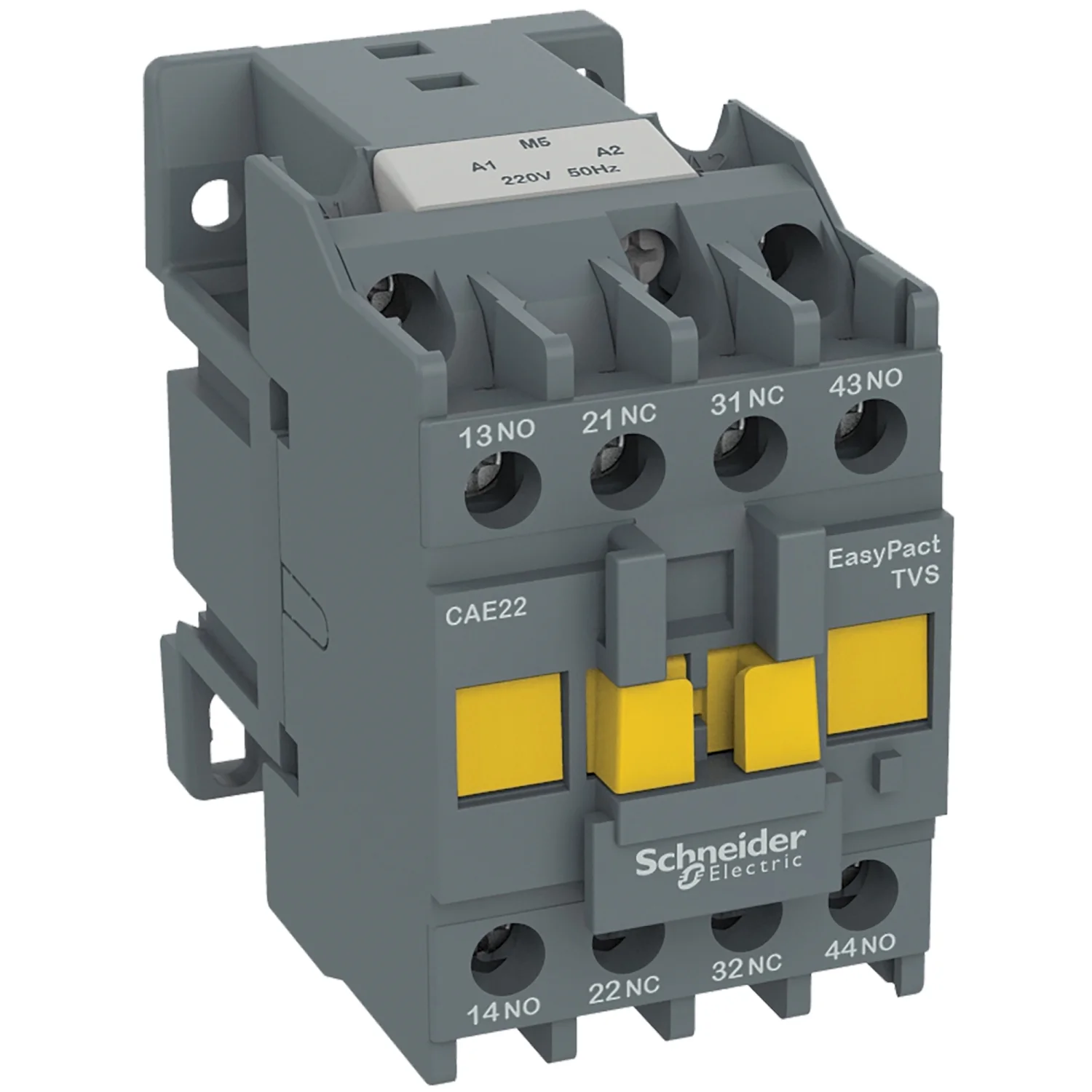 Buy Schneider EasyPact TVS CAE22M5 2 NO + 2 NC 10 Amp Aux Contactor Online