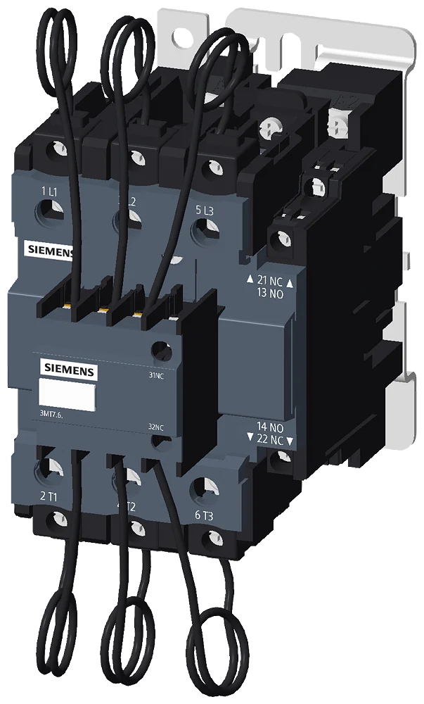 Siemens 3MT Capacitor Duty Contactor 60 KVAr, 240 V AC, 1 NO + 2 NC