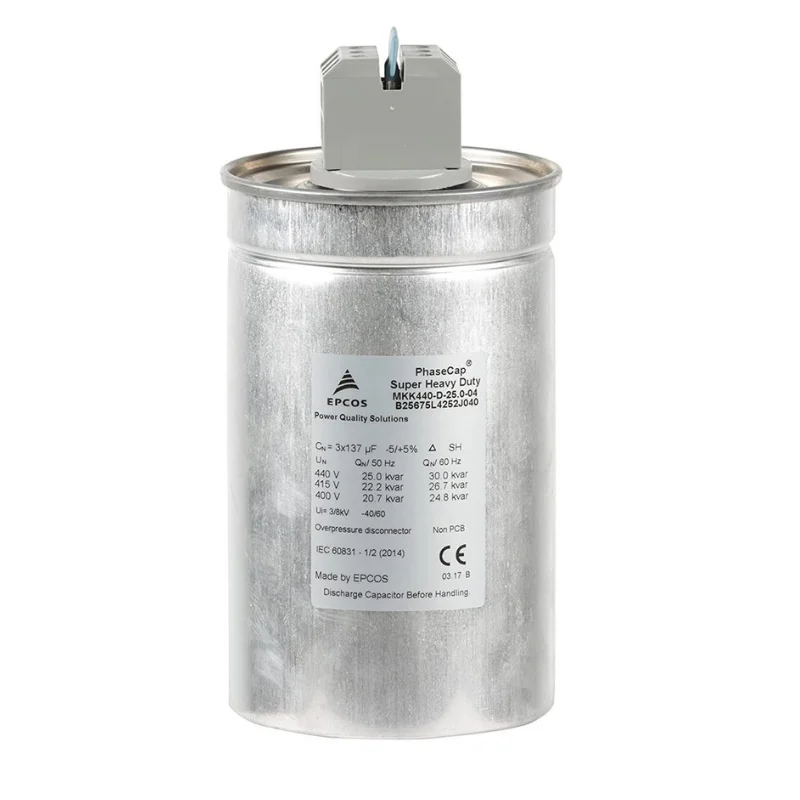 TDK EPCOS PhaseCap B25675L4312J 80, 31 kVAr, Energy Plus Super Heavy ...
