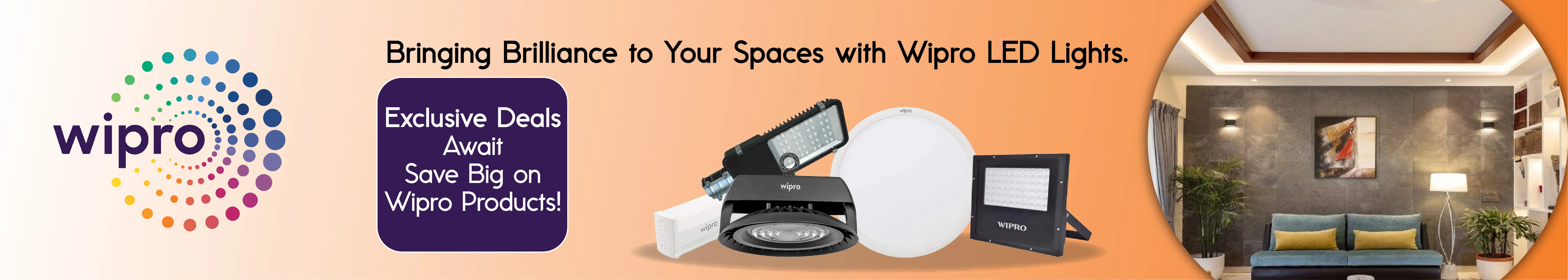 Buy Wipro Electrical Products & LED Lights Online |Eleczo.com