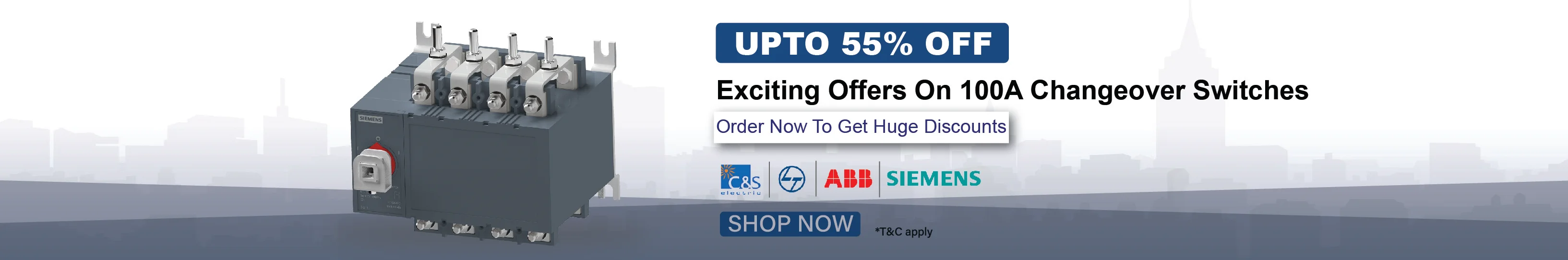 Buy Genuine 100 Amp Changeover Switches at Best price | Eleczo.com