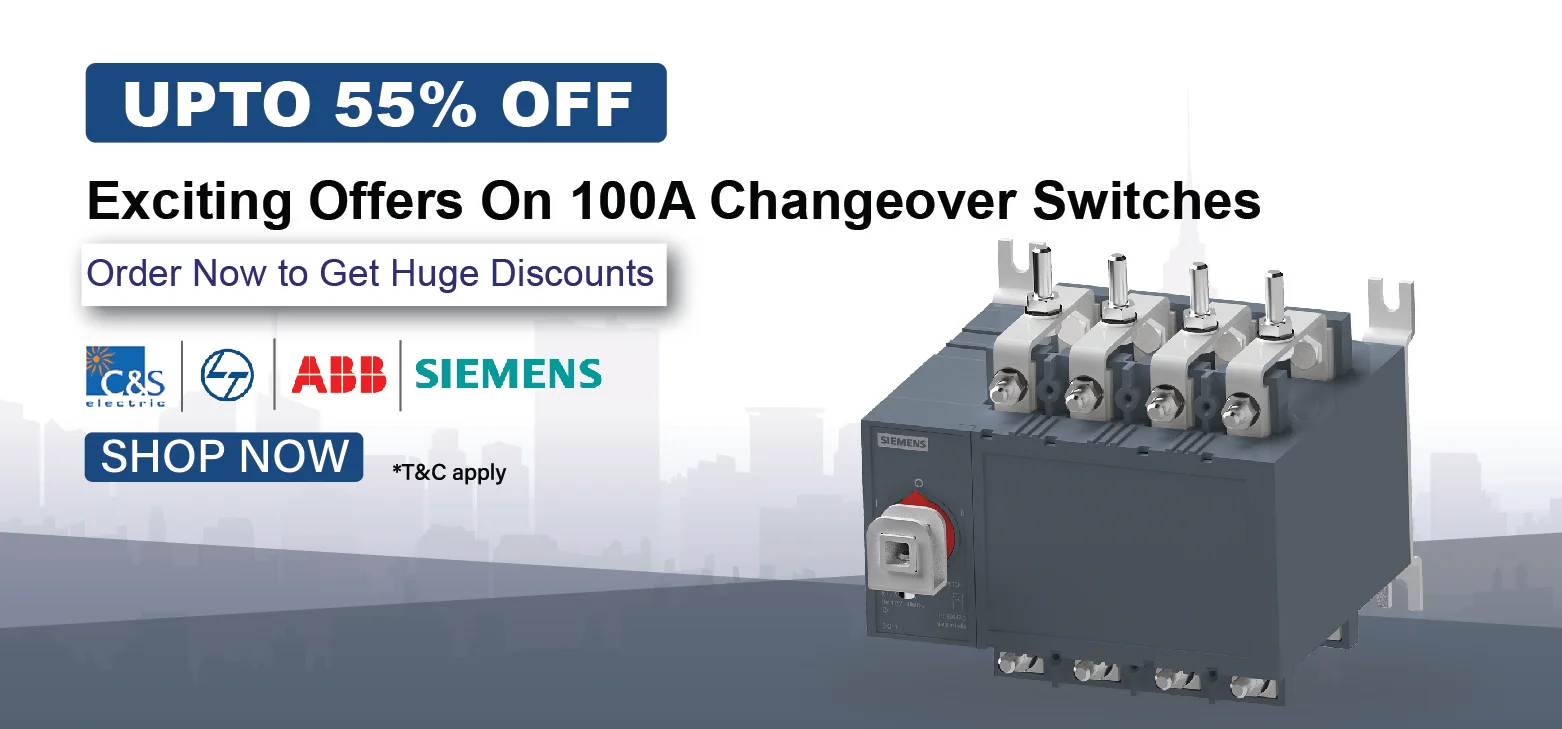Buy Genuine 100 Amp Changeover Switches at Best price | Eleczo.com