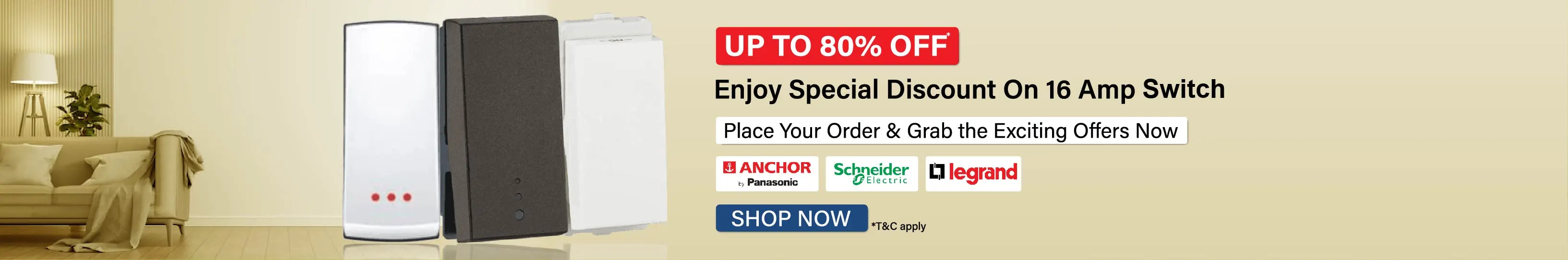 Buy 16 Amp Switches Online at Discount Price in India |Eleczo.com