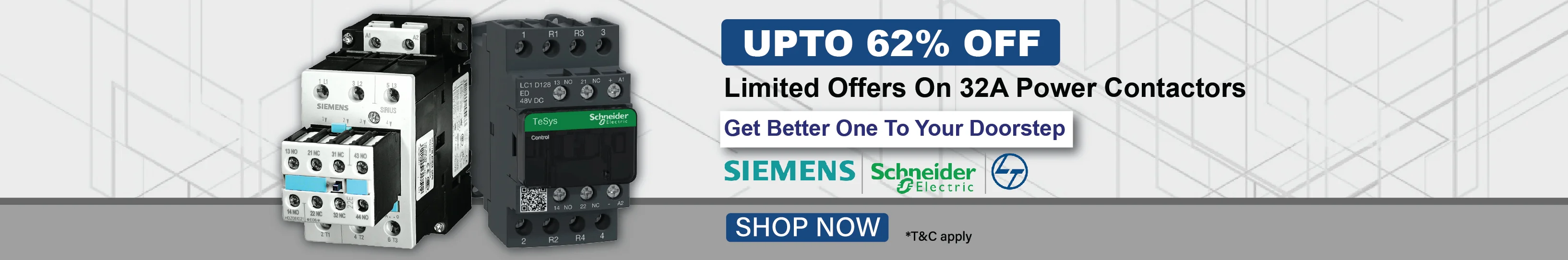 Buy 32 Amp Power Contactors Online at Super Save Prices |Eleczo