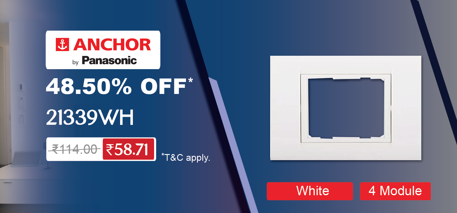 Buy 4 Module Cover Plate Online at Lowest Price |Eleczo.com