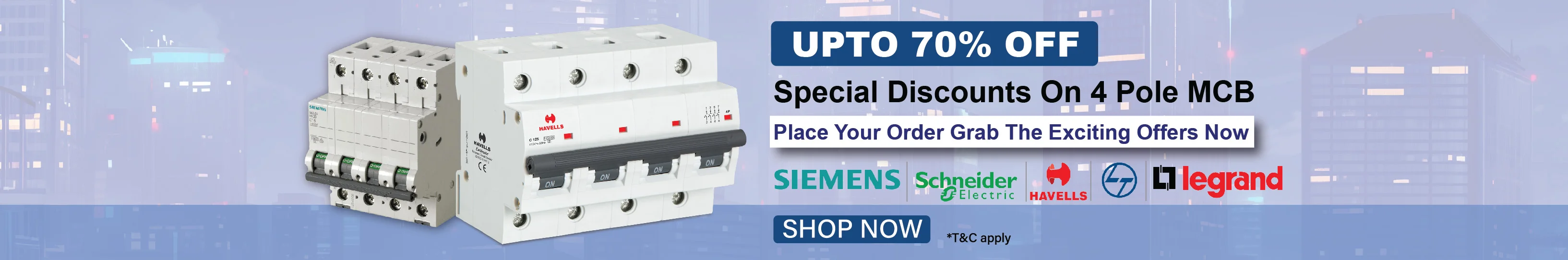 Buy 4 Pole MCB Online at Best Price in India |Eleczo.com