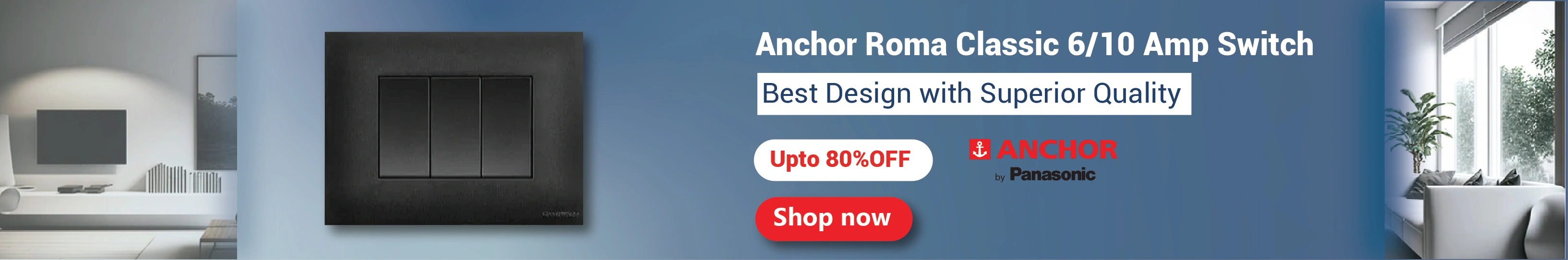 Buy Anchor Roma Classic 6/10 Amp Switches Online at Best Price