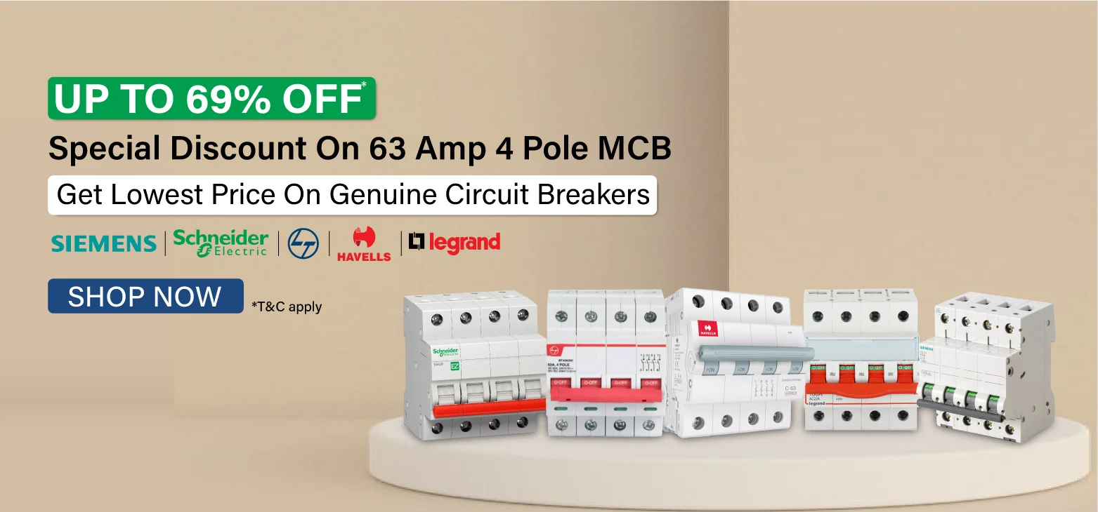 Buy 63 Amp MCB Online at Discount Price in India |Eleczo.com