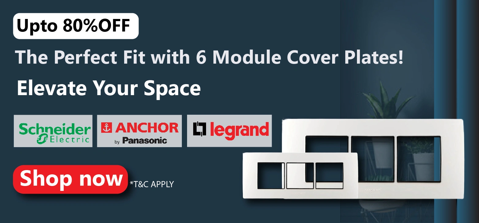 Buy 6 Module Cover Plate Online at Best Price |Eleczo.com