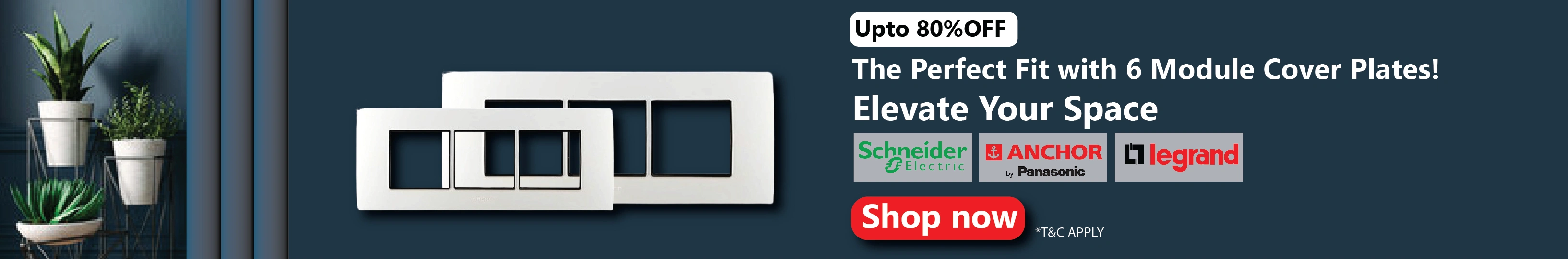 Buy 6 Module Cover Plate Online at Best Price |Eleczo.com