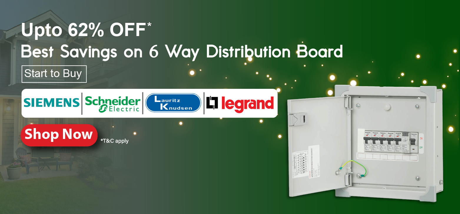 Buy 6 Way Distribution Board Online at Finest Price | Eleczo.com