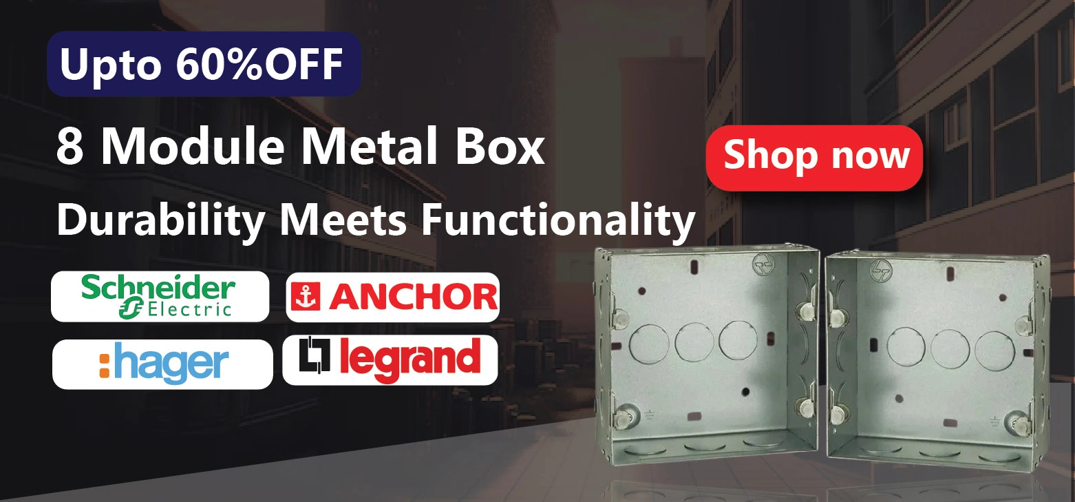 Buy 8 Module Metal Box Online at Affordable Prices in India |Eleczo.com