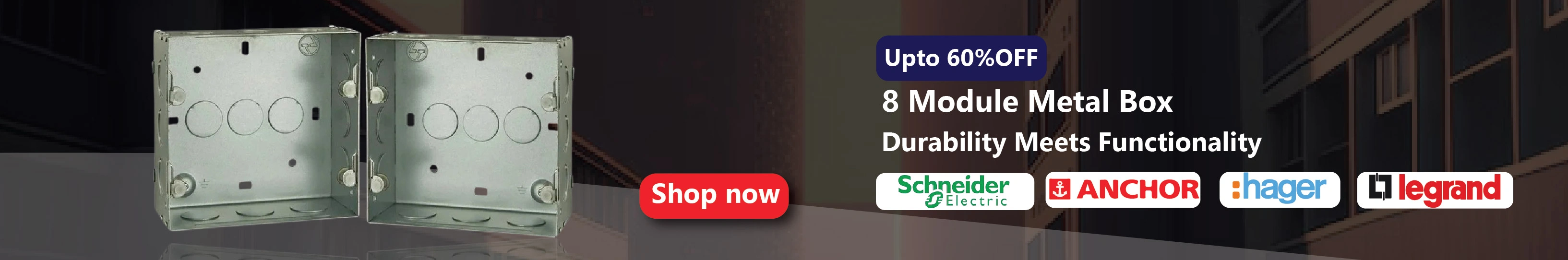 Buy 8 Module Metal Box Online at Affordable Prices in India |Eleczo.com