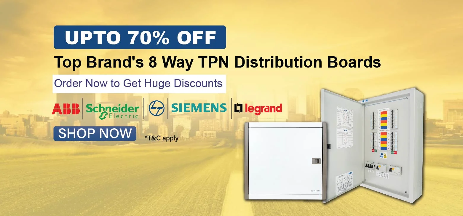 Buy 8 Way TPN Distribution Board Online at Special Price |Eleczo.com